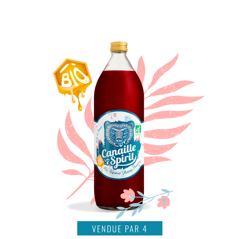 Canaille Spirit | Boisson BIO, Miel, Hibiscus, Verveine, Pomme - 1L- (x ...